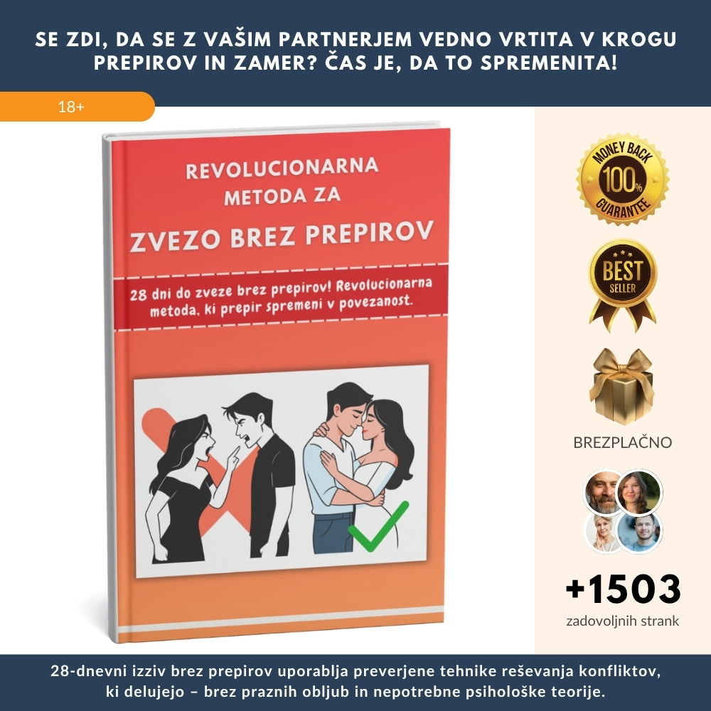 28 dni do zveze brez prepirov! Revolucionarna metoda, ki prepir spreme